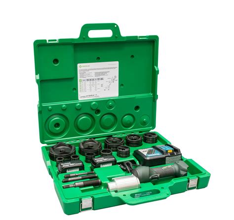 Greenlee Intelli Punch™ Battery Hydraulic Knockout Kit With Slug Buste