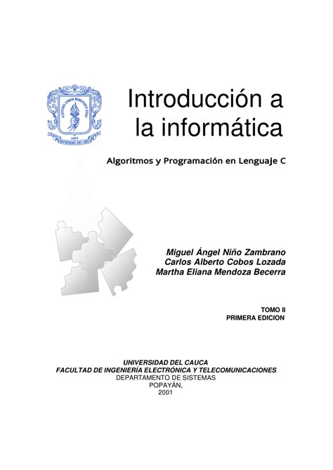 pdf introducción a la informática algoritmos y porgramación en