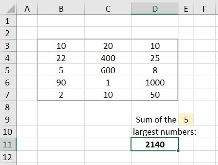 EXCEL Tutorial Array Formulas