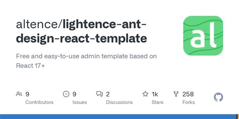 Github Altencelightence Ant Design React Template Free And Easy To