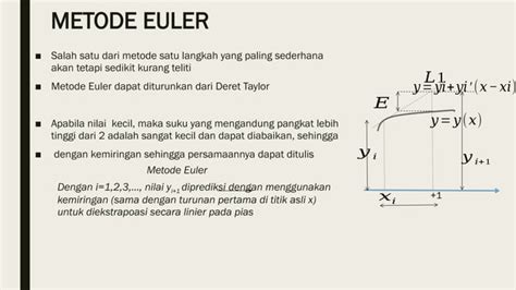Materi Persamaan Diferensial Metode Eulerpptx Free Download