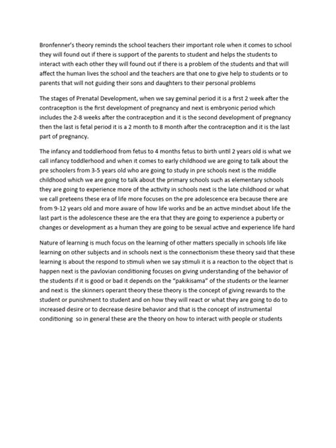 101 General Reflection Pdf Learning Pregnancy