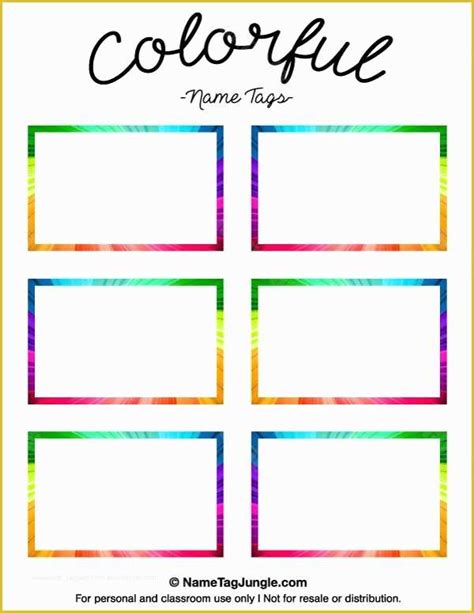 Printable Name Badge Template