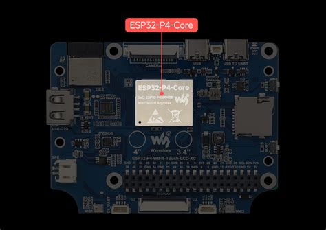 Esp32 P4 4inch Round Touch Display Development Board 720×720 Dual Microphones Wi Fi 6 Bt5 Le