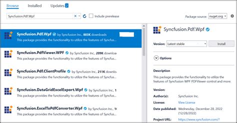 Create Or Generate PDF File In WPF Syncfusion