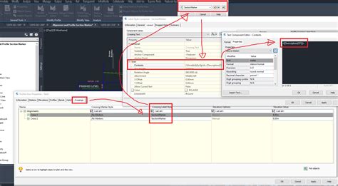 solved alignment and profile custom marker to display on both