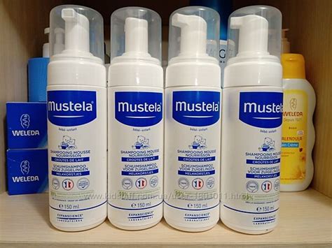 Mustela мустела шампунь- пінка від кірочок для новонароджених, 340 грн ...