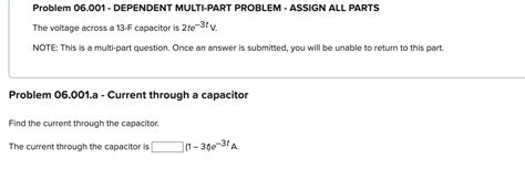 solved problem 06 001 dependent multi part problem