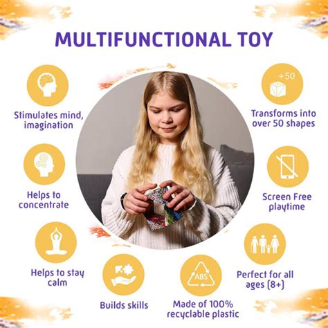 Scribble Magnetic Transforming Origami Cube Cubendi Tri M Specialty Products