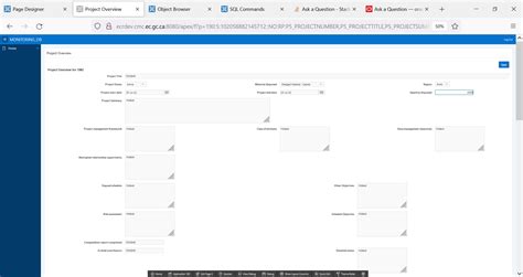 Oracle Apex Application Failing To Read Data Present In Database
