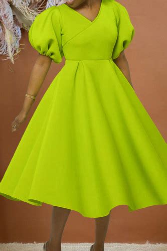 Wholesale Blue Elegant Solid Patchwork V Neck Evening Dress Dresses