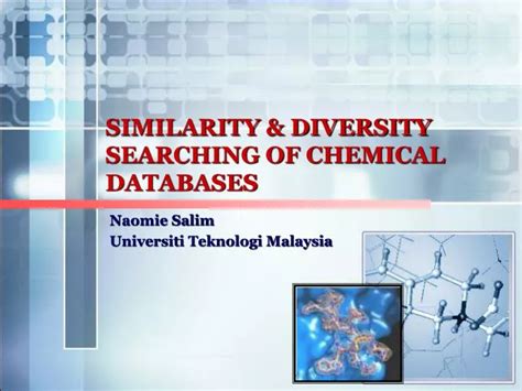 Ppt Similarity And Diversity Searching Of Chemical Databases Powerpoint Presentation Id 1420101