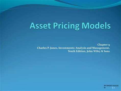 Asset Pricing Models Ppt
