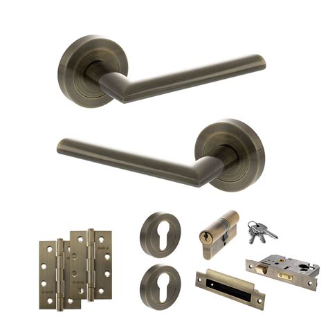 Status Alabama Door Handle Pack Euro Lock Set 3 Ce Sashlock 4 Sl