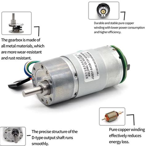 12v Dc Motor With Encoder Jgb37 545b Dc Motors 12v With Encoder 12v Dc