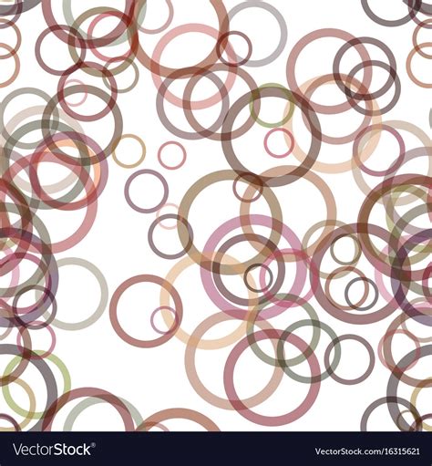 Seamless Abstract Geometrical Circle Pattern Vector Image