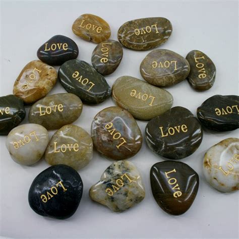 Message Stones Etsy