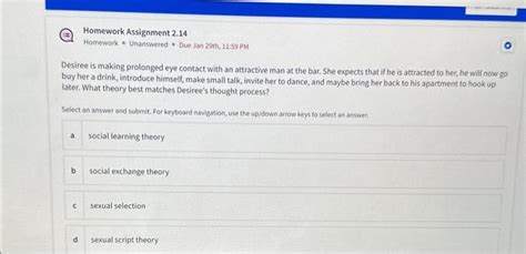 solved homework assignment 2 14 homework unanswered ⋅