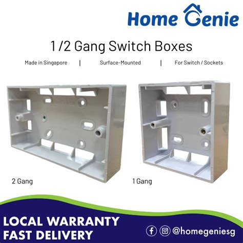 External Surface Mounting Box For Switch Or Socket 1 Gang 2 Gang Switch Boxes Socket Switches