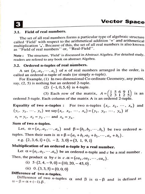 Vec Space 1 Pdf Basis Linear Algebra Linear Subspace