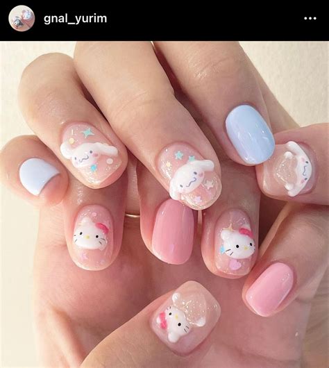 귀여운 네일 2024 3d 네일 네일아트 간단한 네일