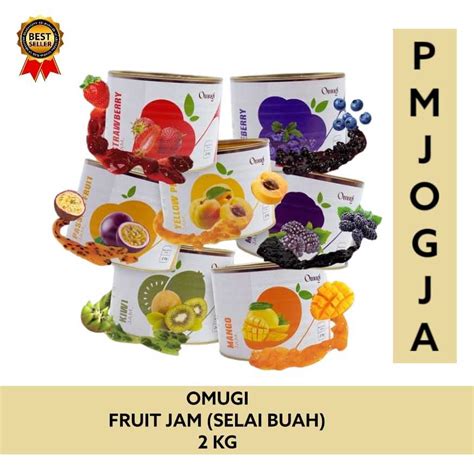 Omugi Fruit Jam Jam Original Fruit Import 40 Original Fruit Flesh 2kg Shopee Singapore