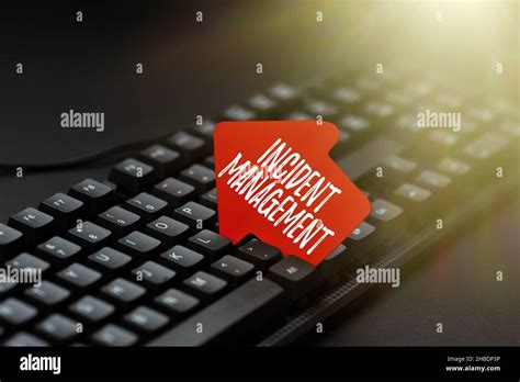 Handwriting Text Incident Management Business Concept Process To Return Service To Normal