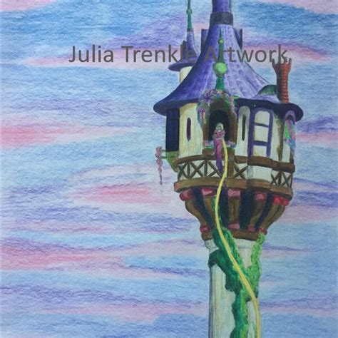 Rapunzel Tower Drawing Etsy