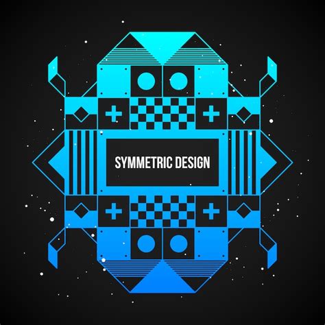 Free Vector Symmetry Background Design