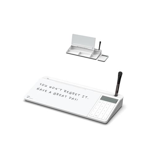 new open towon desktop glass whiteboard with basic calculator 12