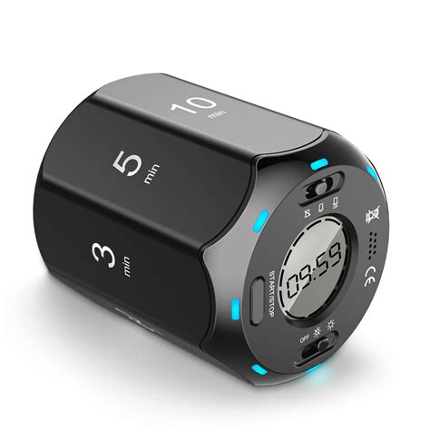 Pomodoro Timer 8 Sides Visual Magnetic Timer Digital Cube Flip