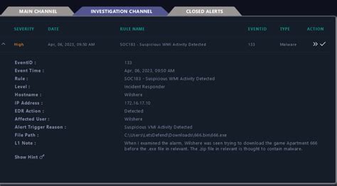 Lets Defend — Soc183 — Suspicious Wmi Activity Detected By Bruno Menditi Jun 2023 Medium