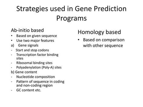 Gene Prediction Pptx
