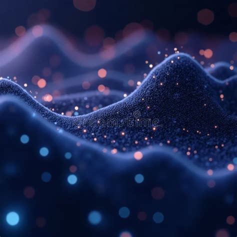 Interconnected Nodes And Glowing Connections In Dramatic Lighting Stock Illustration