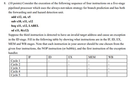 Solved (10 ﻿points) ﻿Consider the execution of the following | Chegg.com
