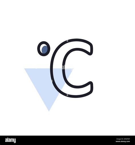 Celsius Degrees Vector Icon Meteorology Sign Graph Symbol For Travel