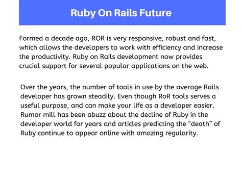ppt future of ruby on rails development powerpoint presentation free