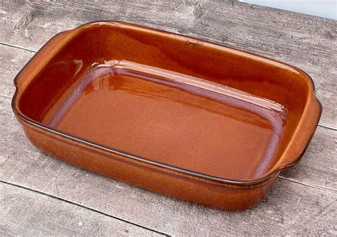Caramel Brown Rectangular Baking Dish 335cm By Hampton Homeware