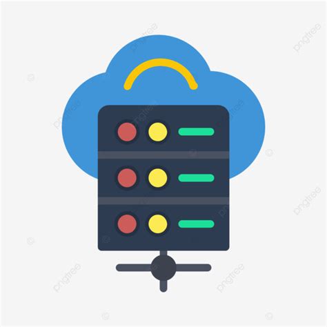Server Flat Icon Vector Cloud Clhoud Server Online Server Png And