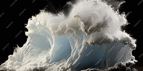 premium ai image sea wave mitigation the voids left behind after a