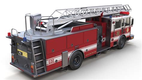 3d Ladder Truck Model Turbosquid 2359380