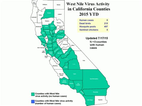 First West Nile Virus Death Of 2015 Confirmed In California San