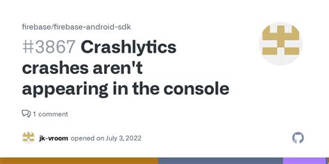 crashlytics crashes aren t appearing in the console · issue 3867