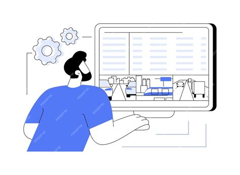 Premium Vector Traffic Data Abstract Concept Vector Illustration