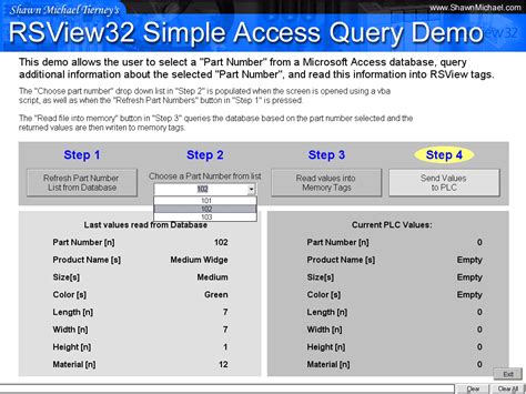 Rsview32 Simple Access Query Demo The Automation Blog