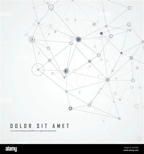 Vector Abstract Technology Molecular Structures And Geometric Graphic Design Stock Vector Image