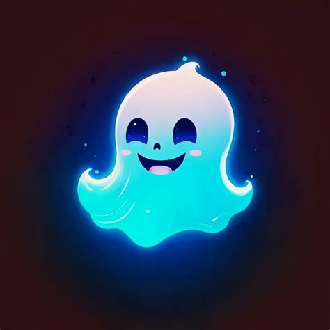Cute Adorable Ghost Premium Ai Generated Image