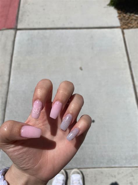Pink Dip Powder Nails