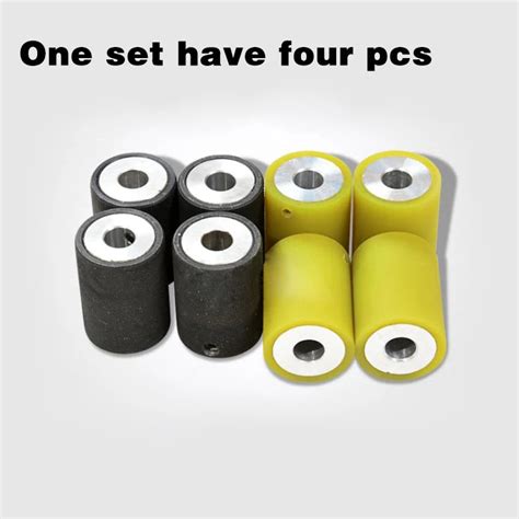 4pcs Rubber Rollers Wire Stripping Machine Feeding Wire Harness Processing Equipment