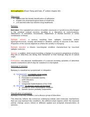 Understanding Epilepsies Classification And Treatments Course Hero